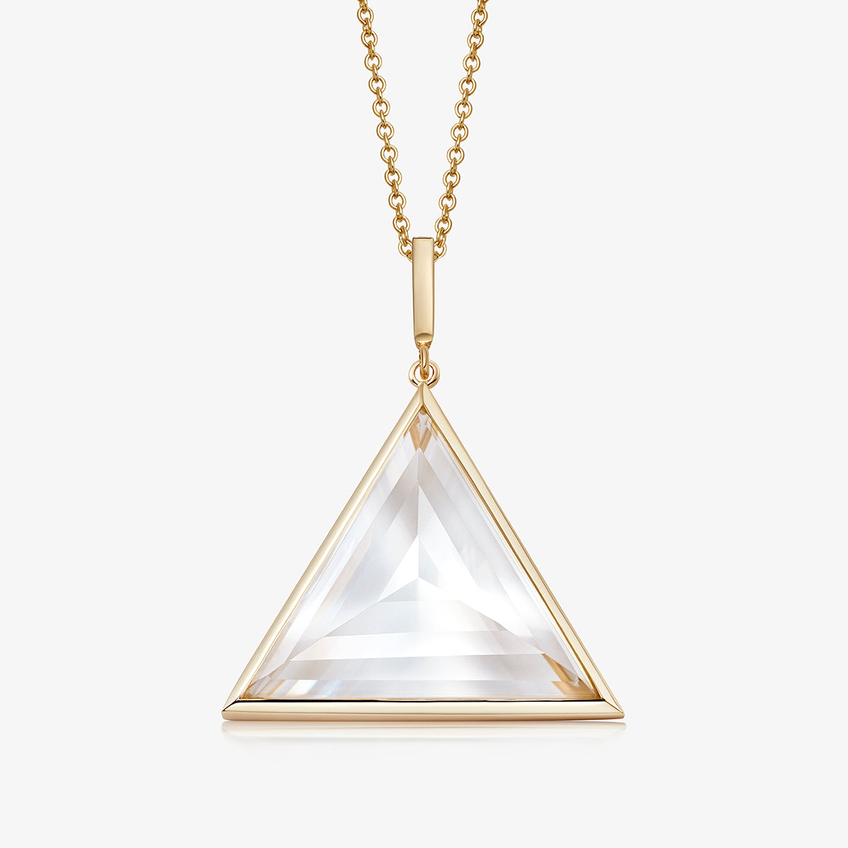 CLEAR QUARTZ GUARDIAN PENDANT NECKLACE GOLD (LARGE) – Rock + Raw Jewellery